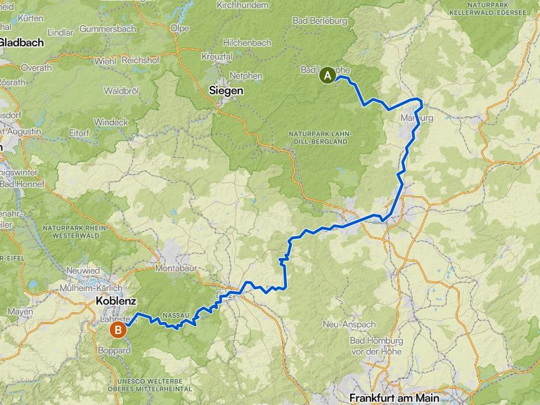 Lahntalradweg-Komplett | Fahrradtour | Komoot